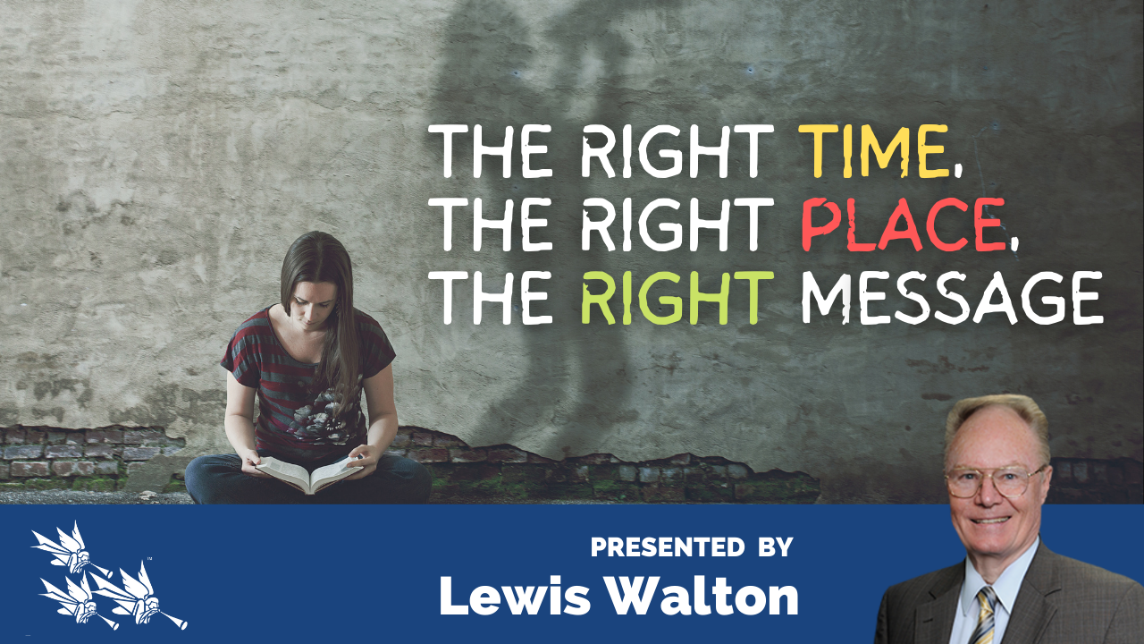 THE RIGHT TIME, THE RIGHT PLACE, THE RIGHT PLACE – American Christian ...