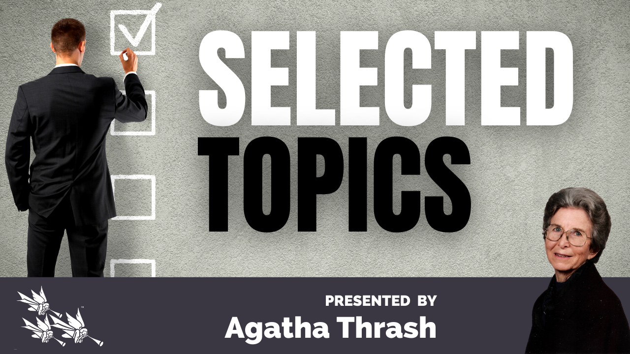 SELECTED TOPICS – American Christian Ministries